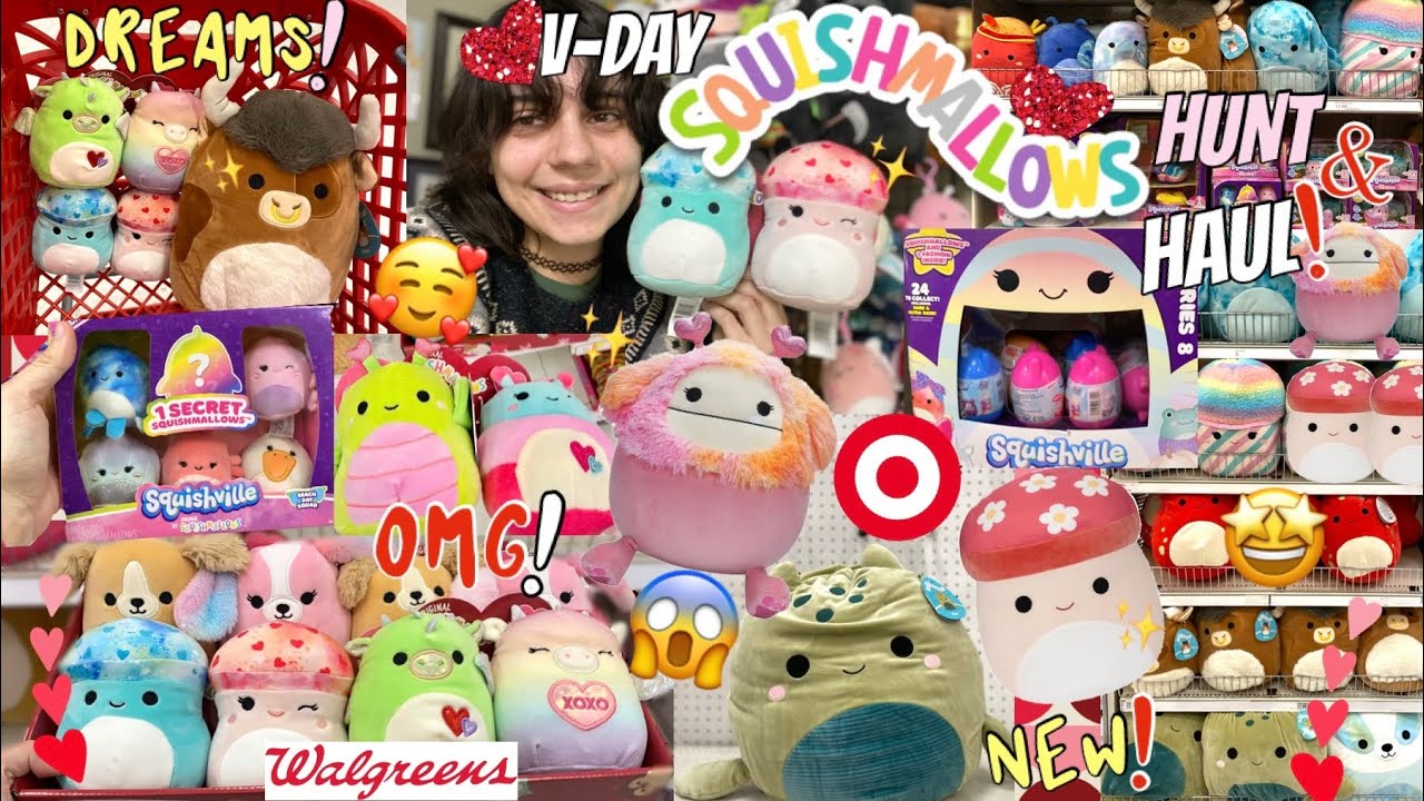 FOUND THE SQUISH😱JACKPOT!🎰V-Day💖Squish Hunt & HAUL@ Target & More! NEW ...