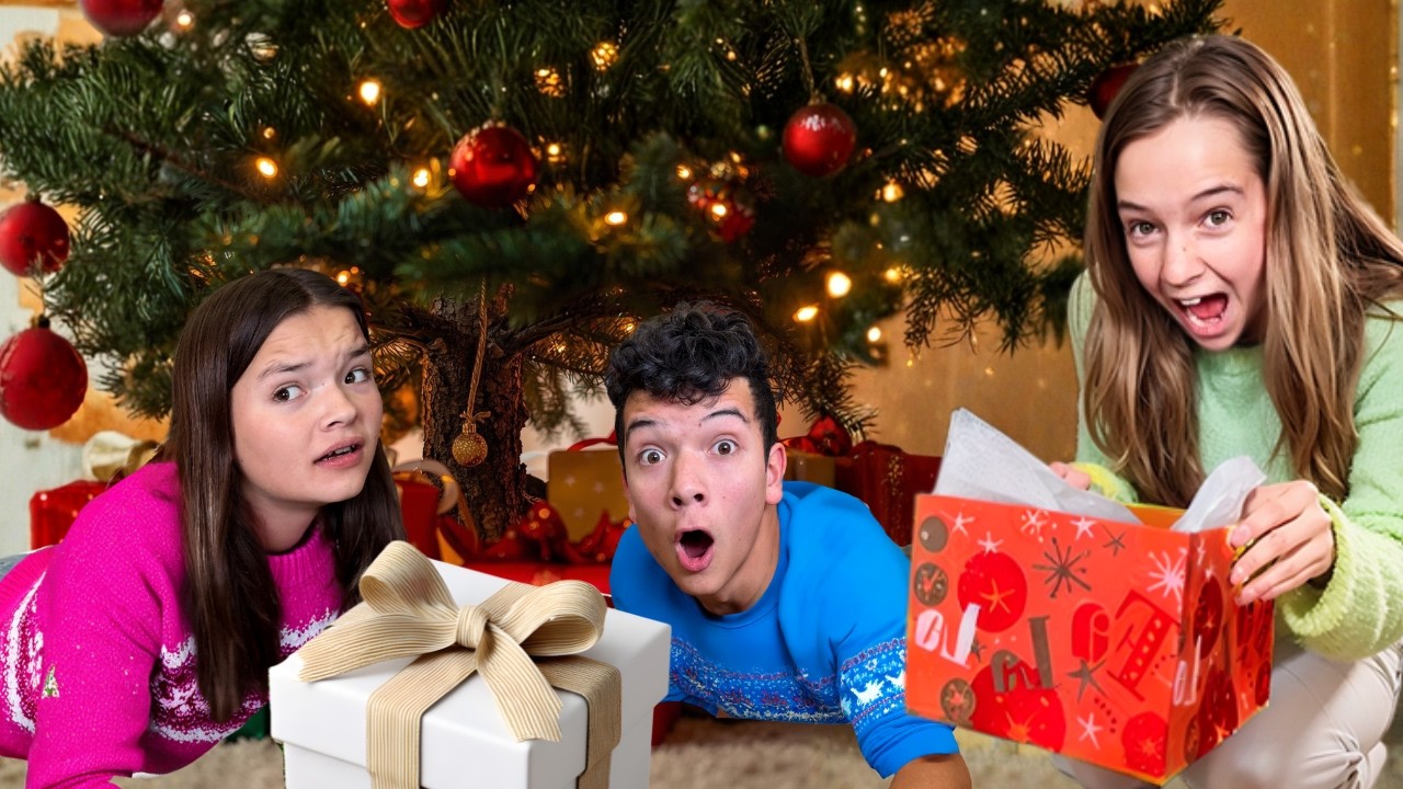 We caught them peeking at presents! - YouTube