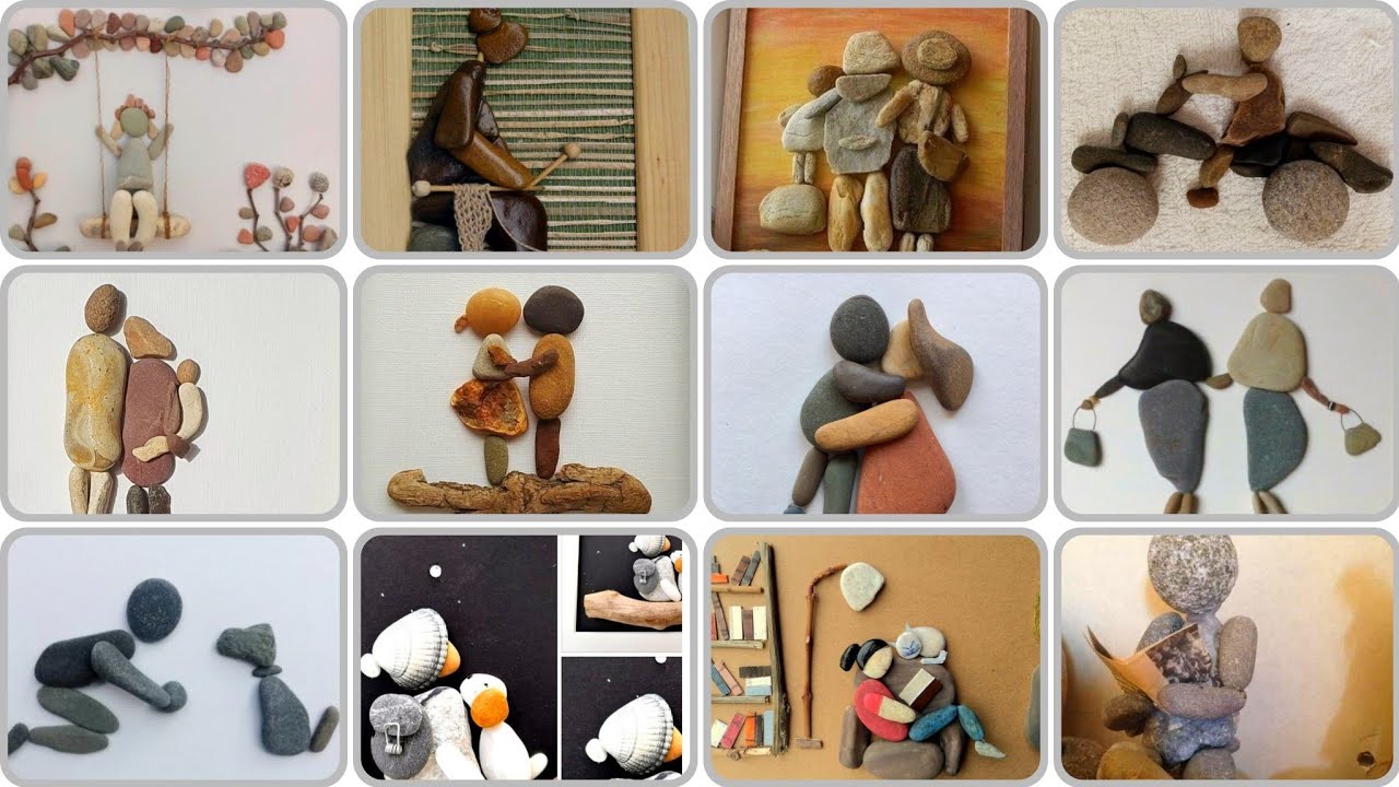 44 easy stone art ideas//best Stone decoration ideas//pebbles art ...