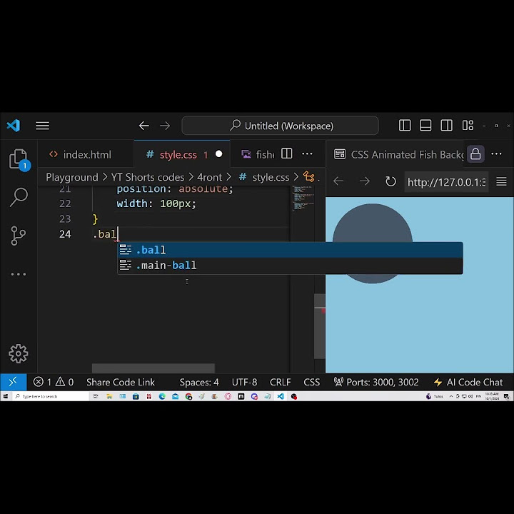 Animated Fish Background with HTML and CSS - YouTube
