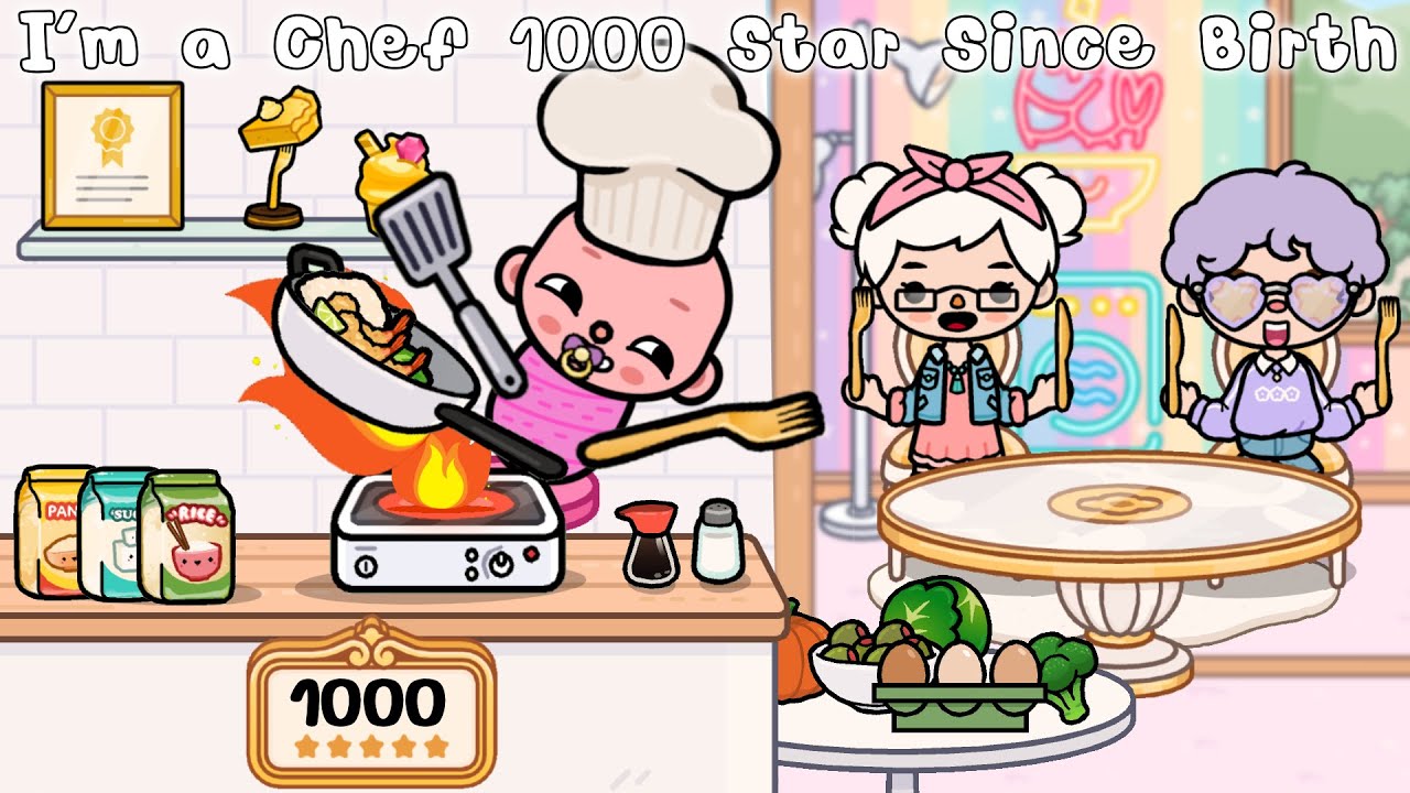 I’m a Chef 1000 ⭐️ Since Birth Toca life story l Toca Boca - YouTube