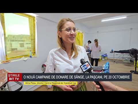 ȘTIRILE BIT TV - O NOUĂ CAMPANIE DE DONARE DE SÂNGE, LA PAȘCANI