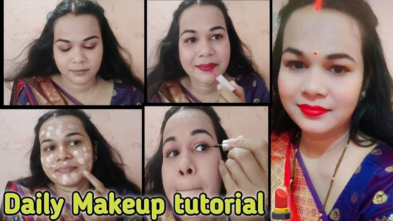रोज़ाना के लिए आसान मेकअप💄| Easy And simple Makeup tutorial for ...