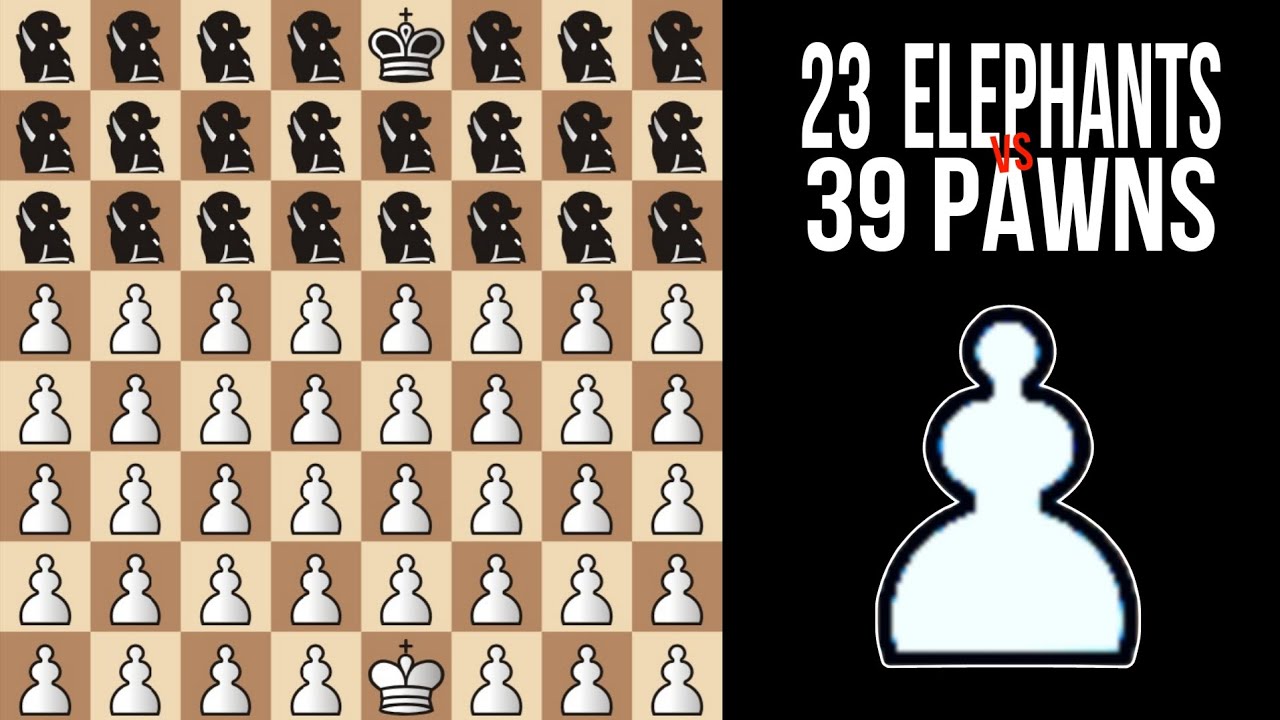 23 ELEPHANTS vs 39 PAWNS || Crazy House - YouTube