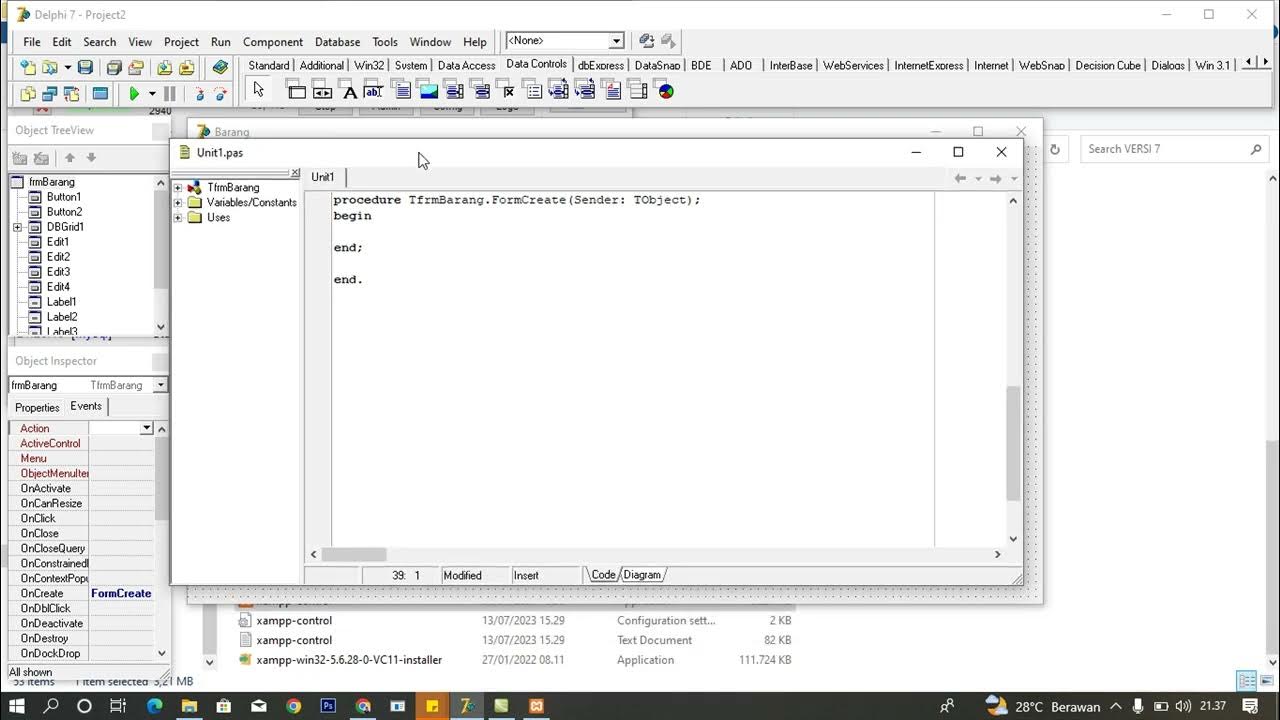 Program Delphy Input Data ke Database MYSQL - YouTube