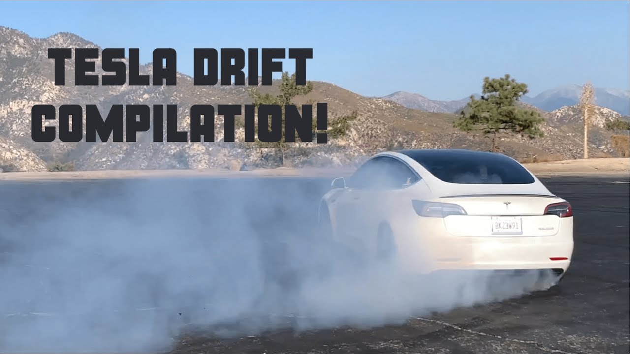 TESLA DRIFT COMPILATION - YouTube