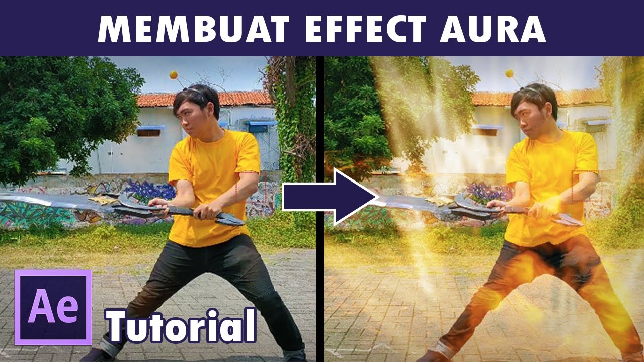 Membuat Effect Aura Super Saiyan - After Effect Tutorial - YouTube
