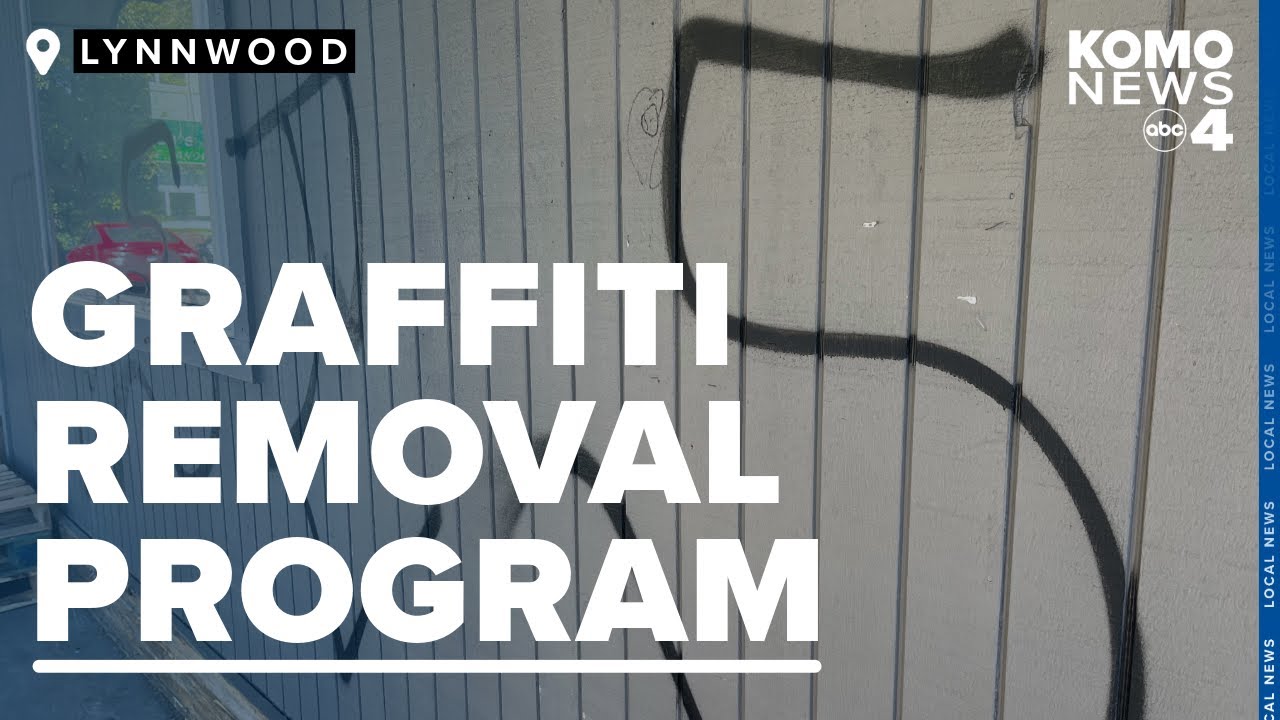 Lynnwood graffiti removal program launches to deal with persistent crime - YouTube
