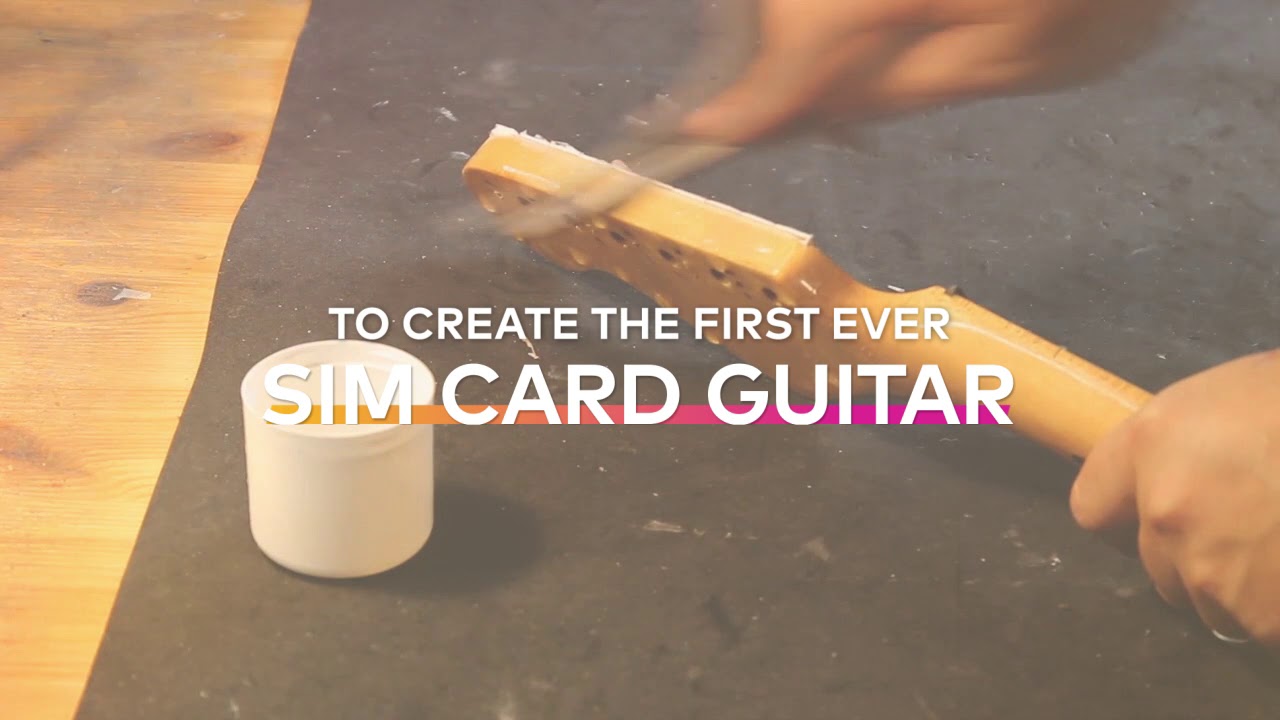 The world’s first SIM card guitar - YouTube