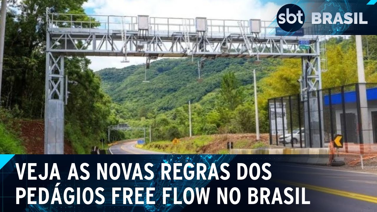 Novas regras para os pedágios free flow no Brasil são aprovadas | SBT Brasil (14/10/24) - YouTube