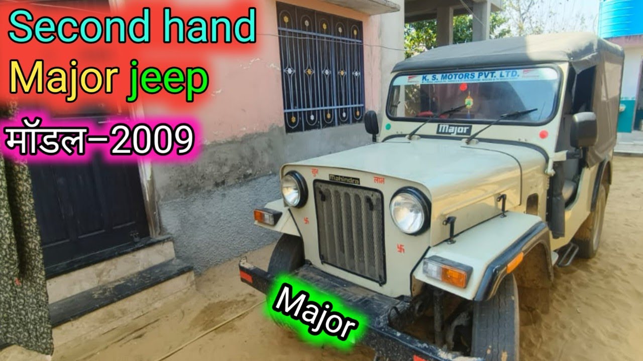 Second hand Major jeep, old Mahindra major jeep, model- 2009,old ...