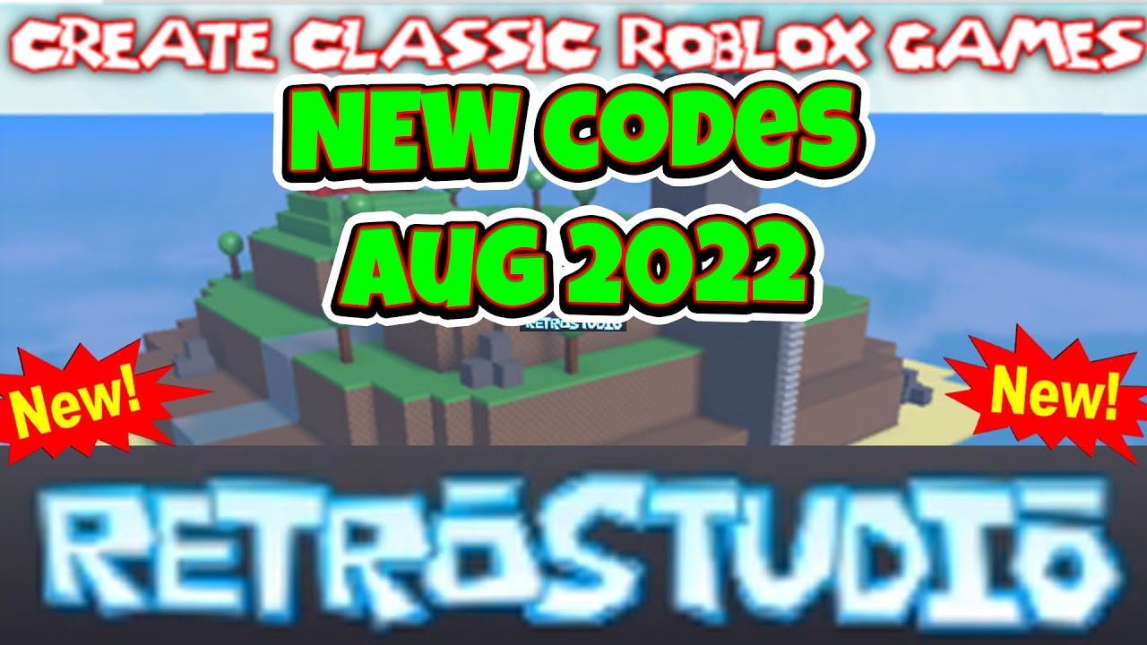 2022 ALL SECRET CODES Roblox RetroStudio, NEW CODES, ALL WORKING CODES - YouTube
