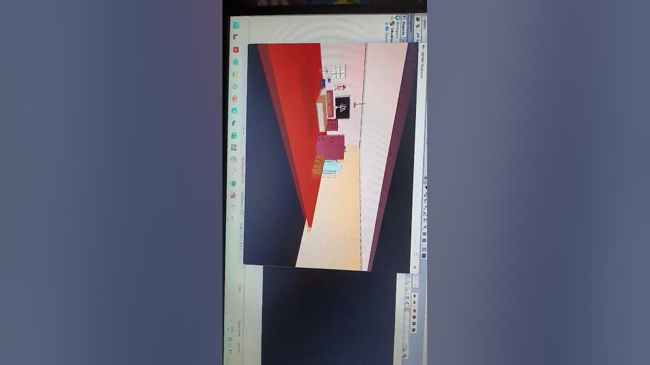 Opengl Programs On 3d Bedroom Computergraphics Code Coding Youtube