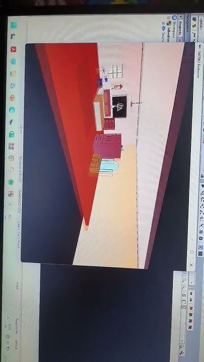 Opengl Programs On 3d Bedroom Computergraphics Code Coding Youtube