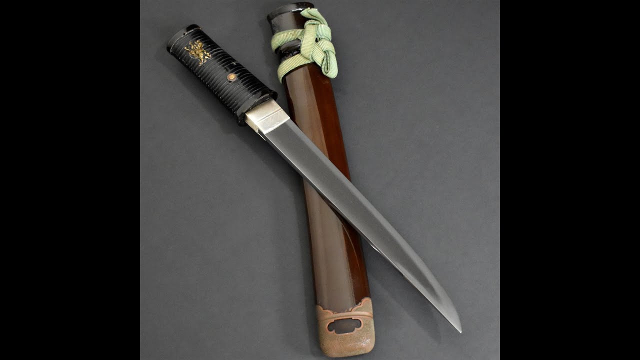 02849 Authentic NIHONTO JAPANESE SAMURAI SWORD YOROI-DOSHI TANTO w ...