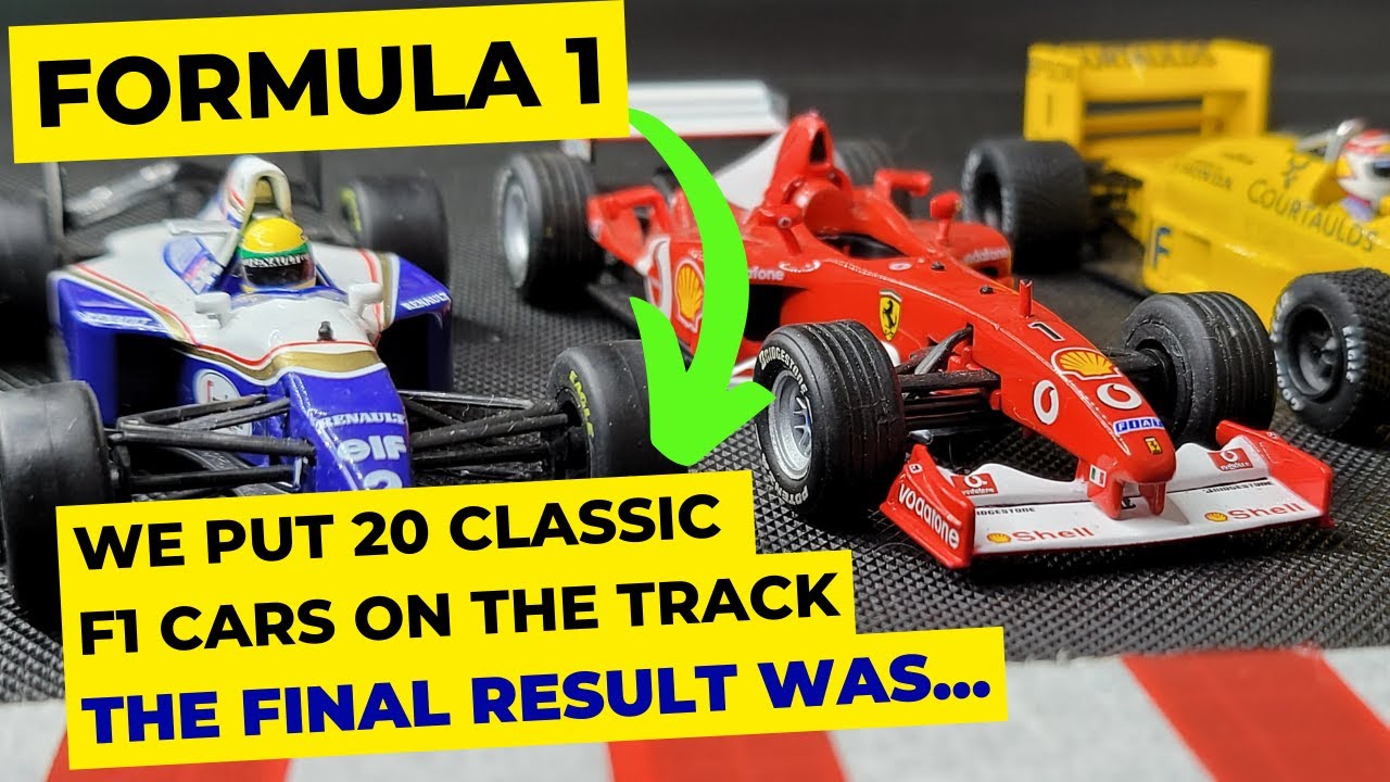 We put 20 super classic Formula 1 cars on the track. See what happened ...