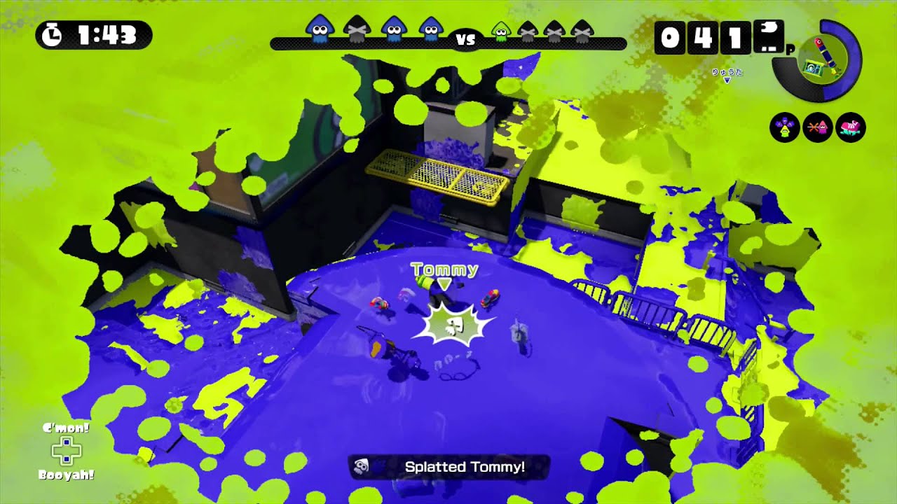 Splatoon - Blackbelly Skatepark, Aerospray RG (June 12th, 2015 - Match ...