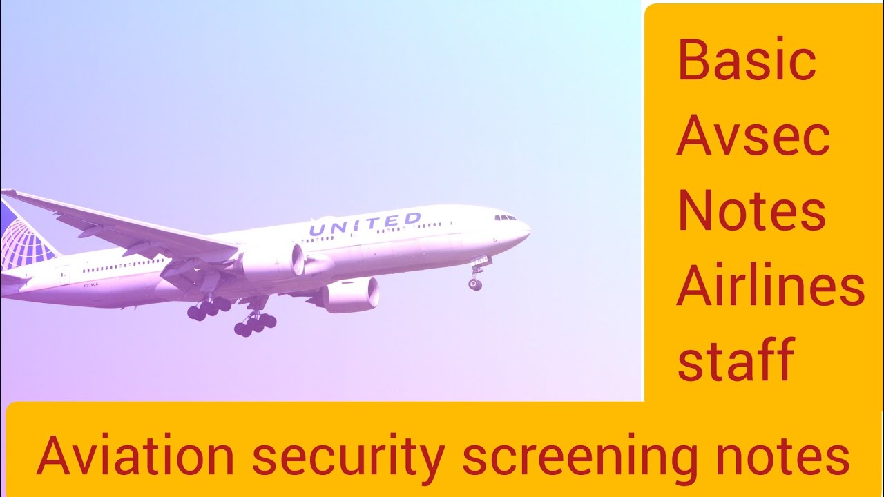 Basic Avsec preparation notes class- 01 /acsec notes /screener notes ...