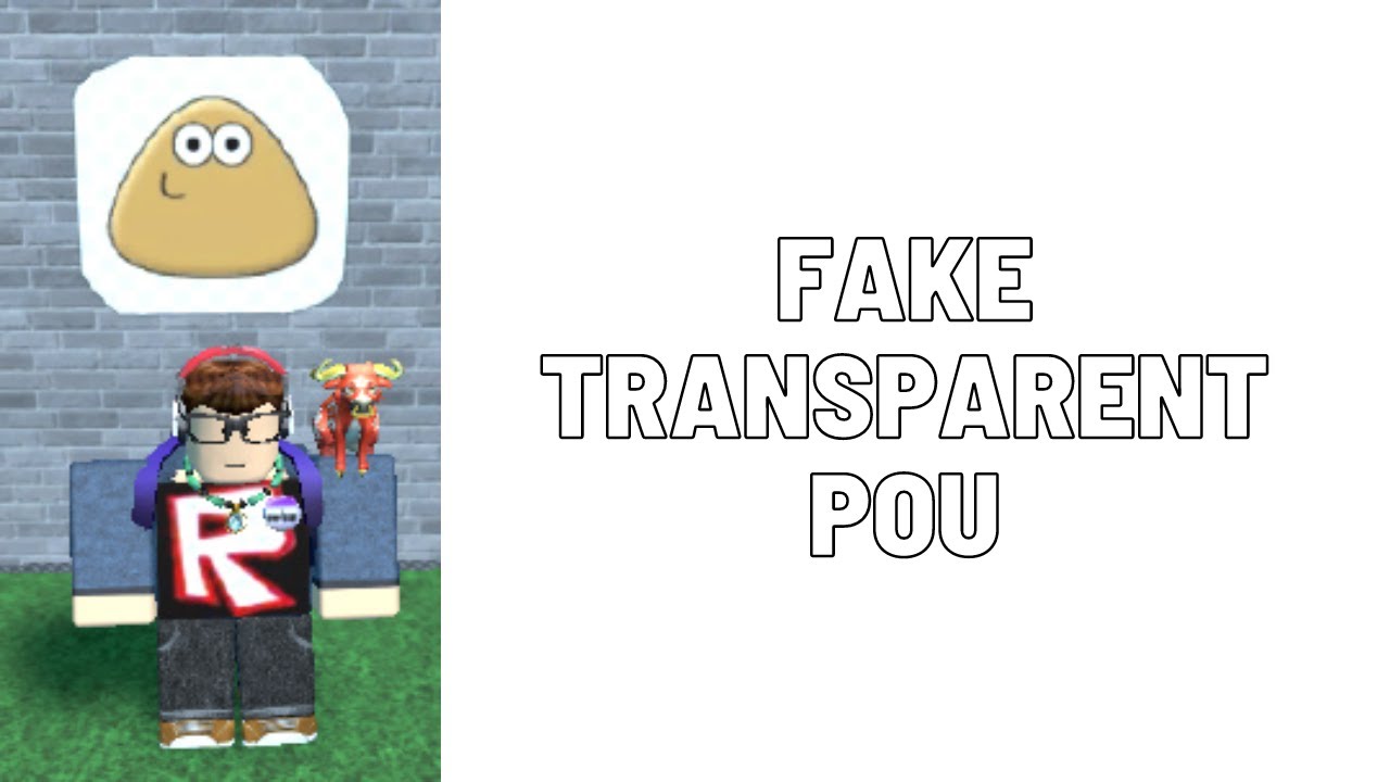 How to get fake transparent pou in find the pou roblox - YouTube