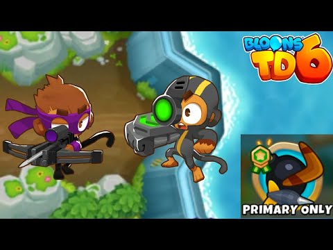 Bloons TD 6 - Flooded Valley Primary Only (with power) - YouTube