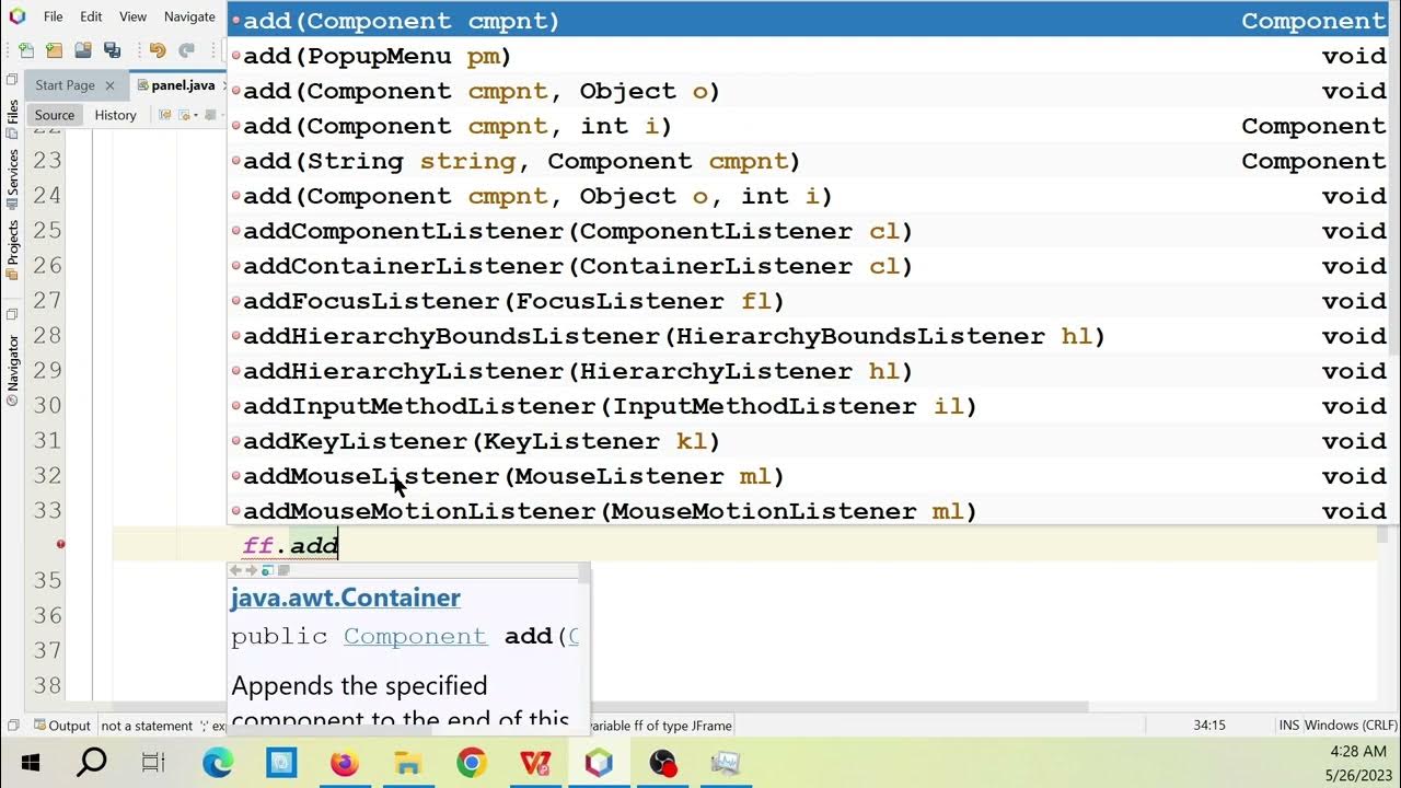 Java Swing: JPanel click Button to change background color - YouTube
