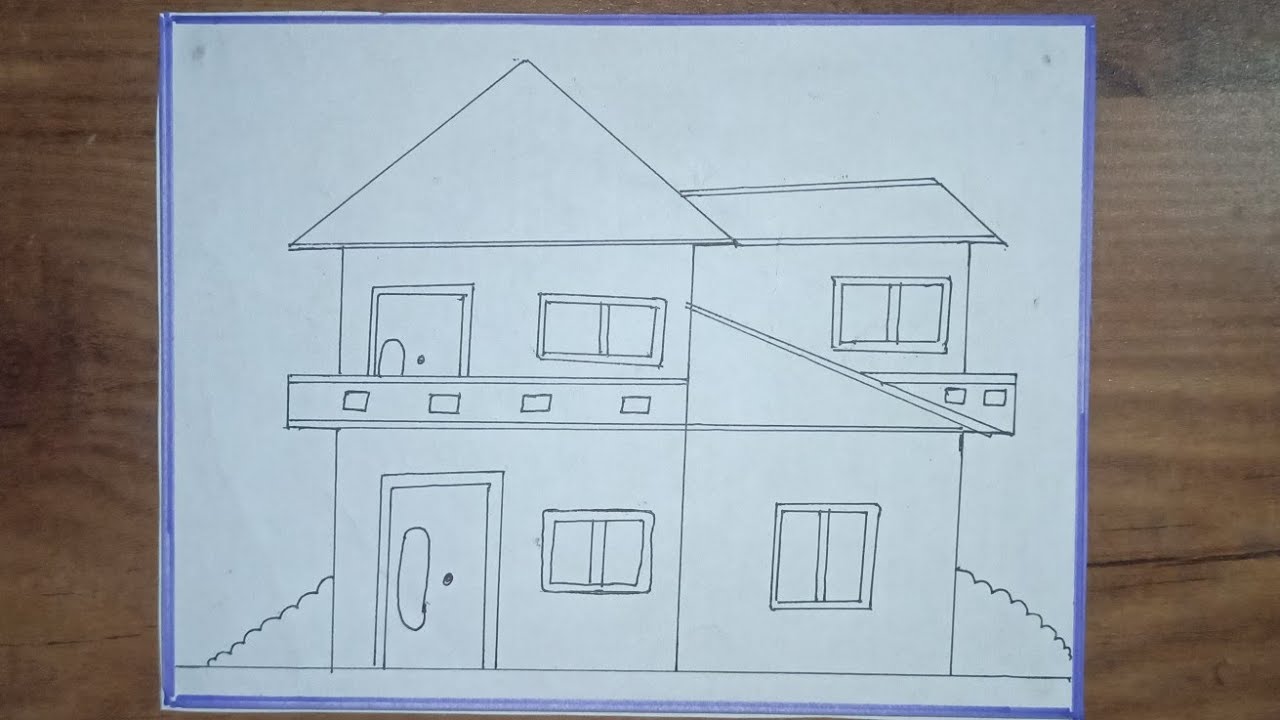 How to draw Home 🏠 Easy Drawing|| Satp by Satp Home services Easy Drawing|| # ...