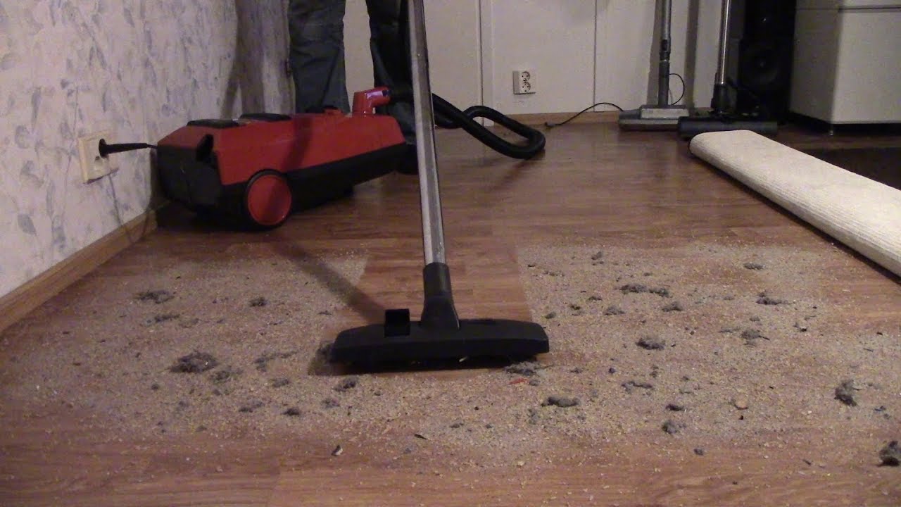 Quiet Hard Floor Mess Test: Philips P74 Electronic - YouTube