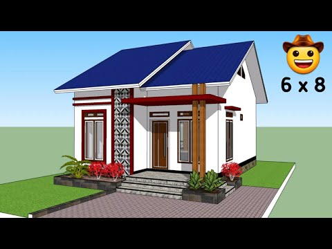 IDE DESAIN RUMAH MINIMALIS 6X8 METER - YouTube
