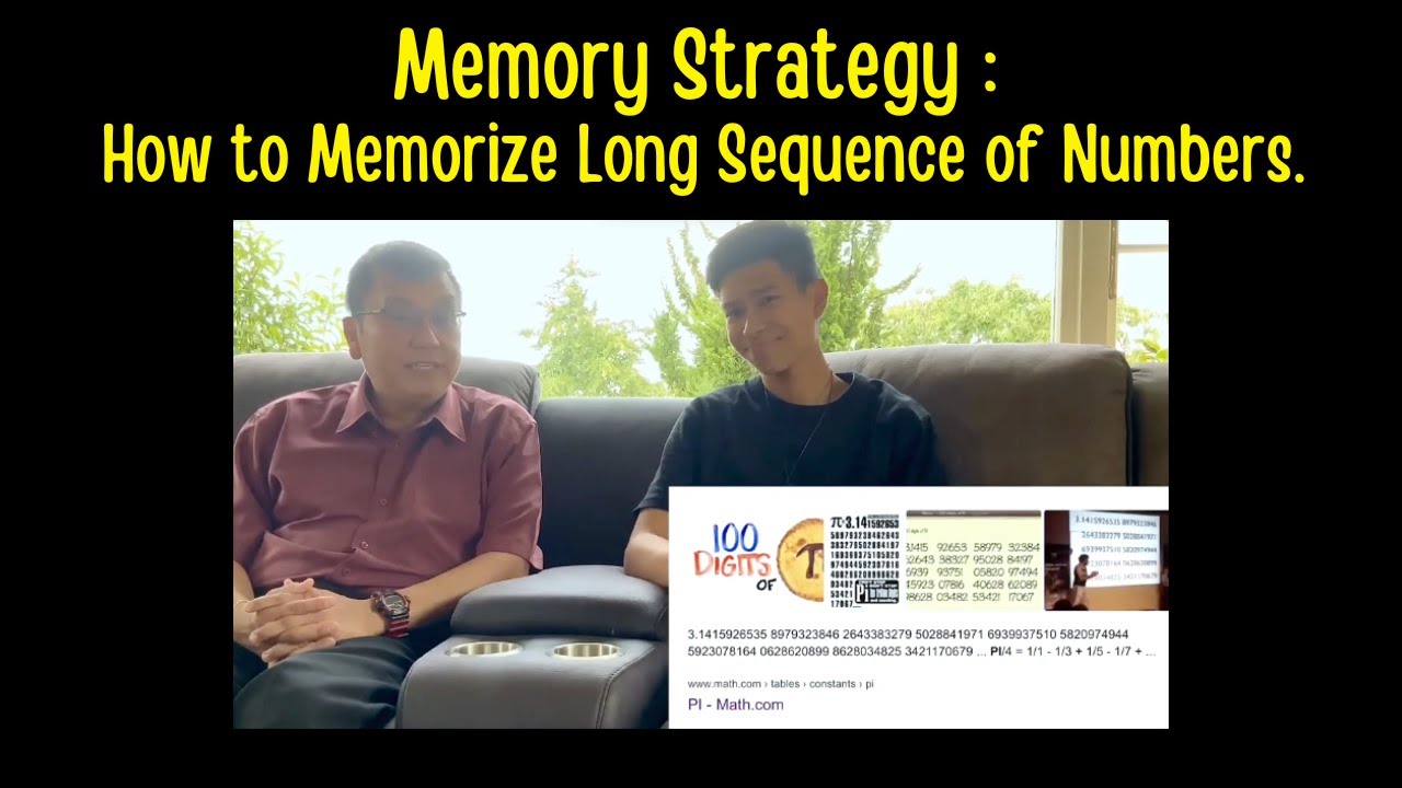 Memory Strategy: How to Memorize Long Sequence of Numbers - YouTube