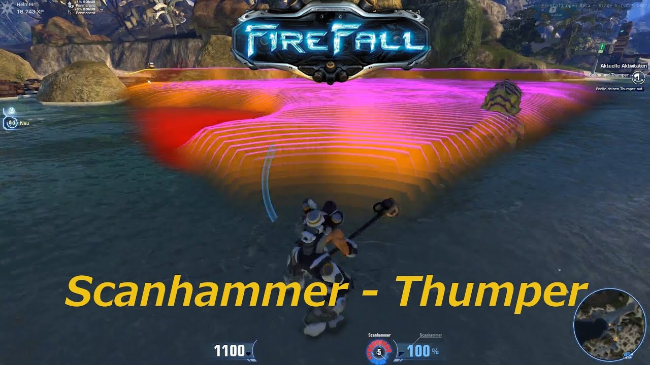 Firefall mini Guide [HD] - Scan Hammer benutzen / Thumper setzen - YouTube