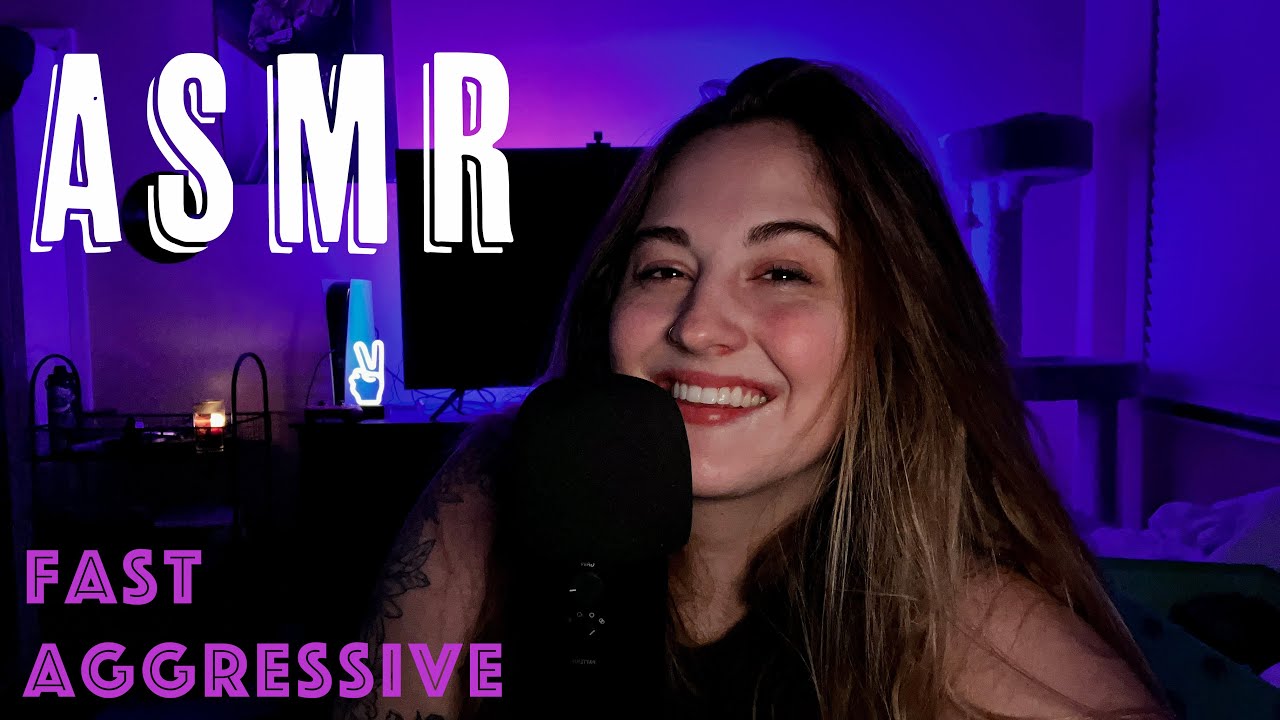 Fast and Aggressive ASMR Trigger Speedrun | Tapping, Inaudible Whispers, Crinkling, etc. - YouTube