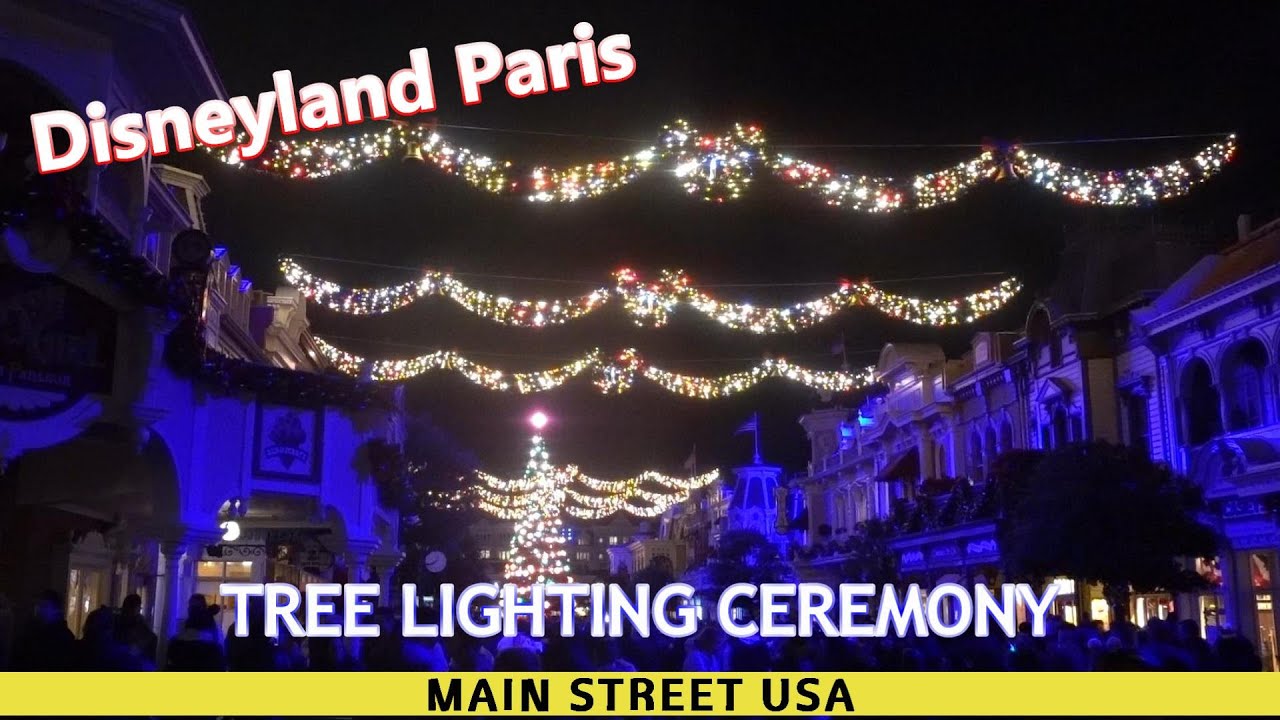Christmas Tree Lighting Ceremony 2023 Main Street USA Disneyland Paris ...