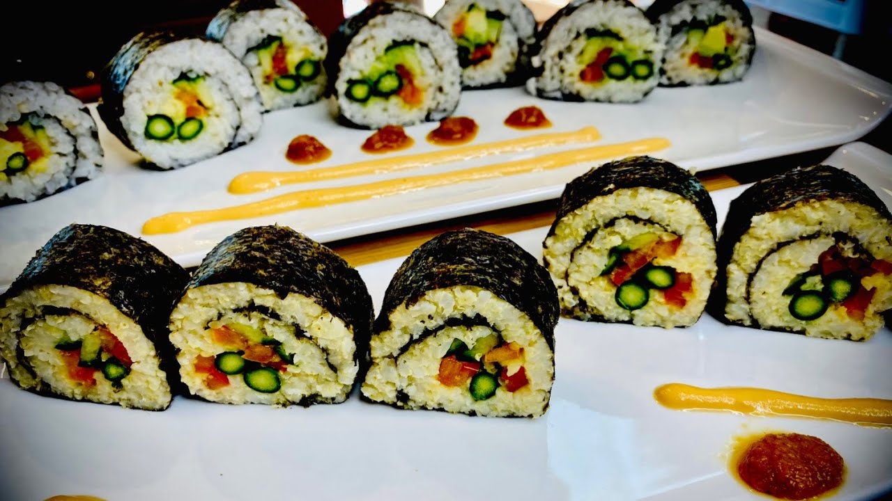 Vegan Millet & Rice Sushi - YouTube