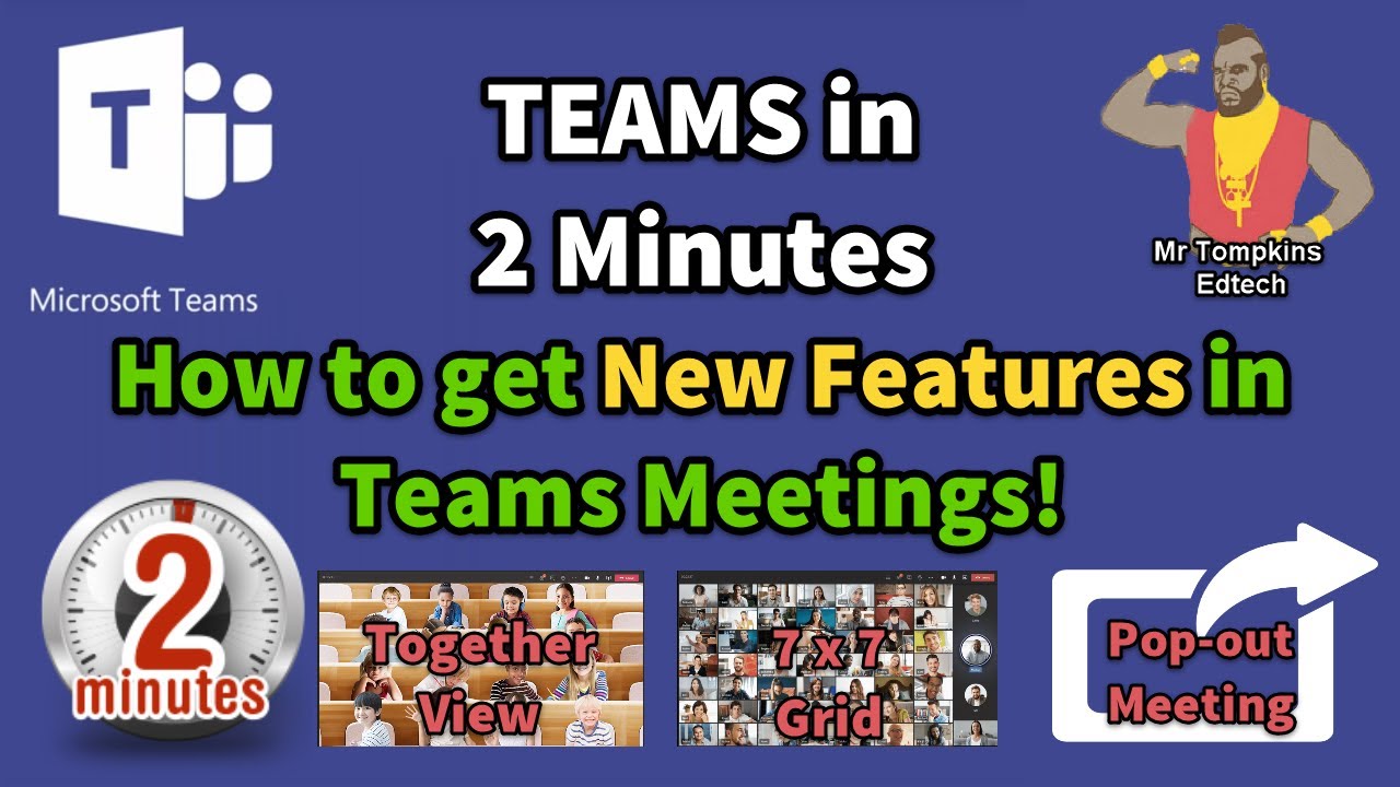 How to get NEW FEATURES in Teams Meetings - Teams in 2 Minutes - YouTube