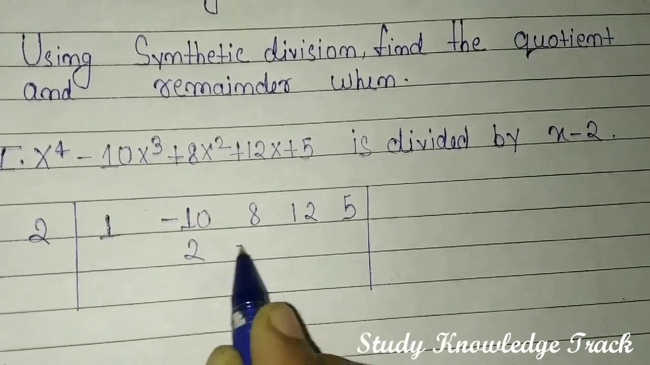 Synthetic Division | Shortcut for Long Division | Synthetic Division in ...