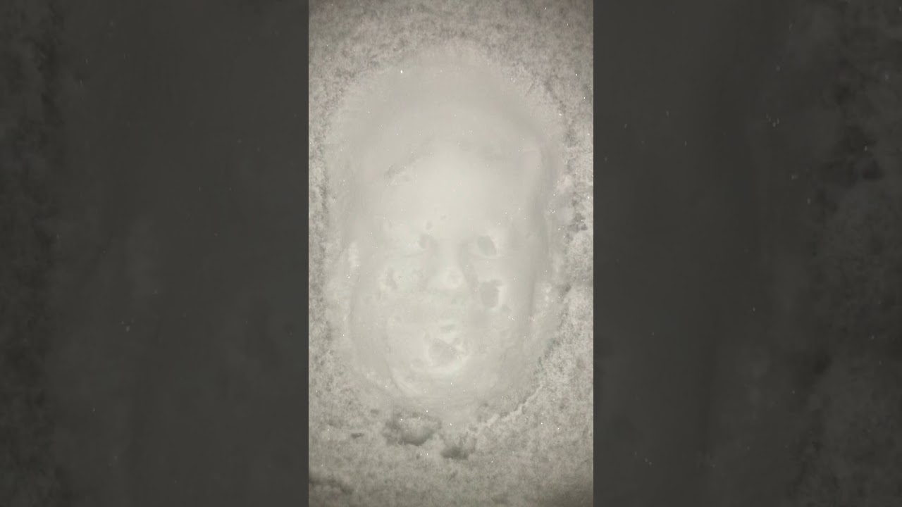 Snow face print - YouTube