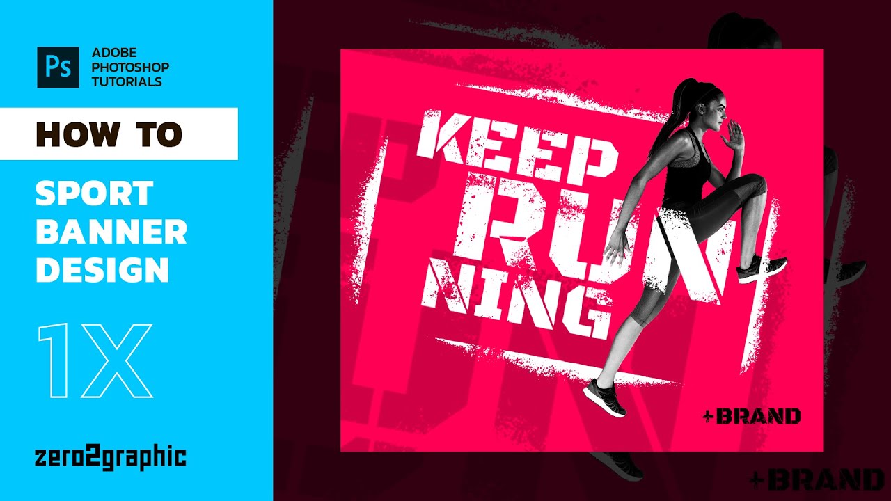 How to Create Sports Banner Design in Adobe Photoshop - YouTube