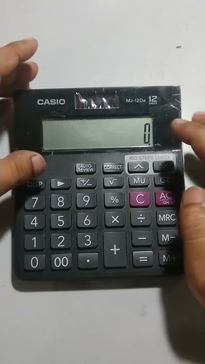 How To Turn Off switch off Casio Mj 12DA MJ 120D calculator in 1 second in hindi/english - YouTube