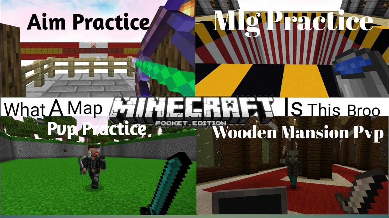 Playing Minecraft Practice Map With My Friend | Minecraft Pe - YouTube