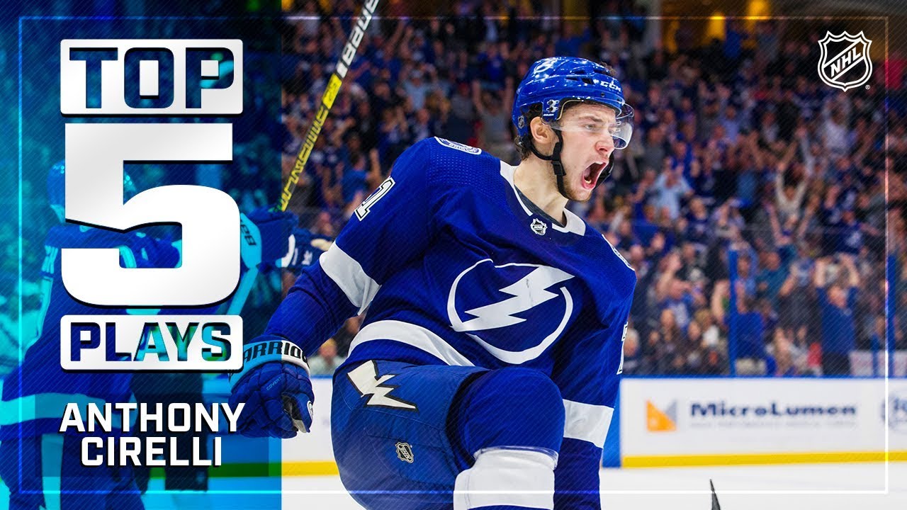Top 5 Anthony Cirelli plays from 2018-19 - YouTube