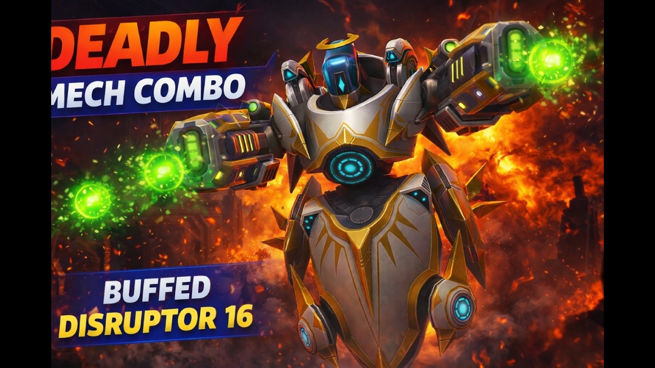 Mech Arena Hangar Showdown - Buffed Disruptor 16 Cooks Good - YouTube