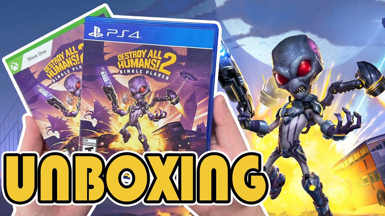 Destroy All Humans! 2: Single Player (PS4/Xbox One) Unboxing - YouTube