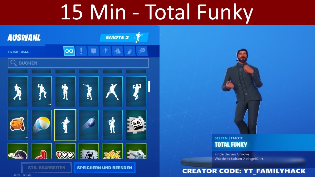 15 Min - NEW Total Funky Dance - Fortnite - Emote - No Copyright Music ...