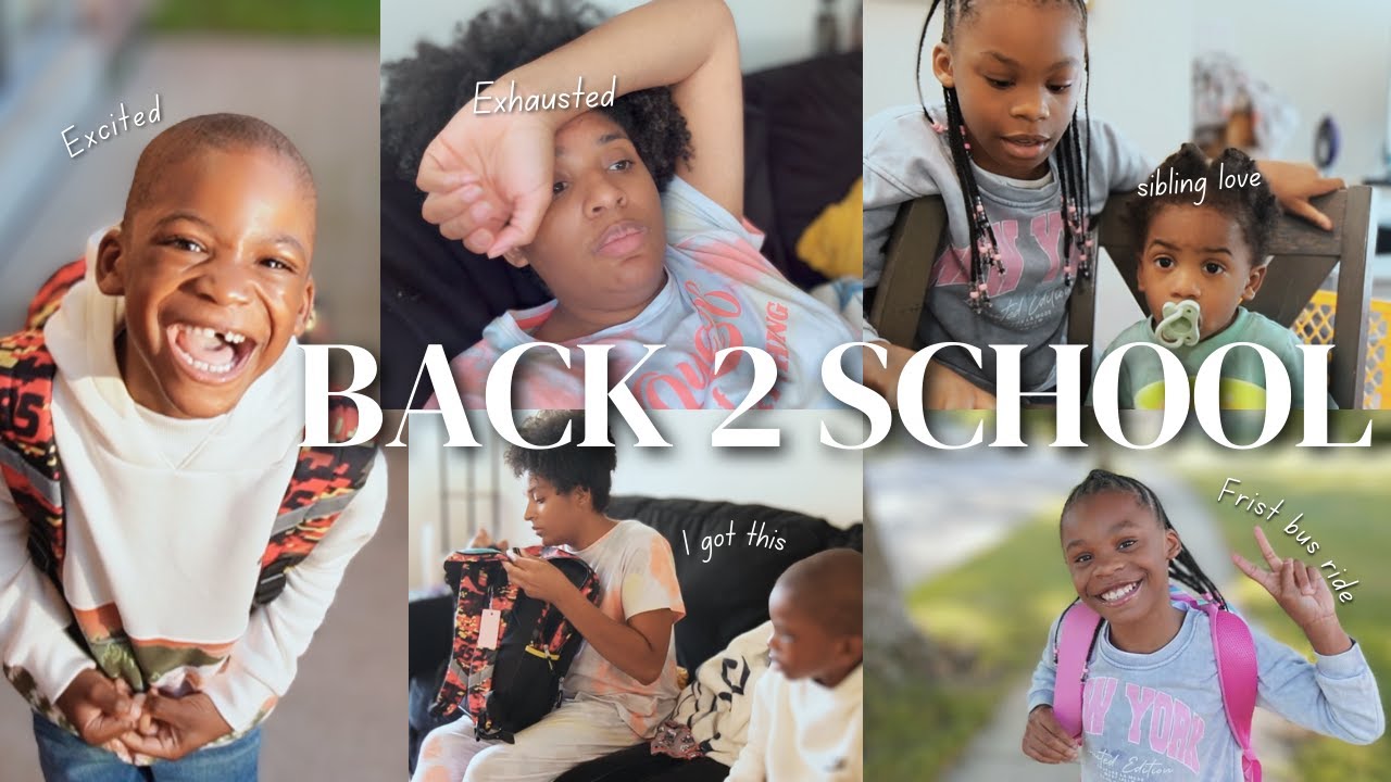 First Day Of School In The Life With A Super Busy Mom | TRYING to ...