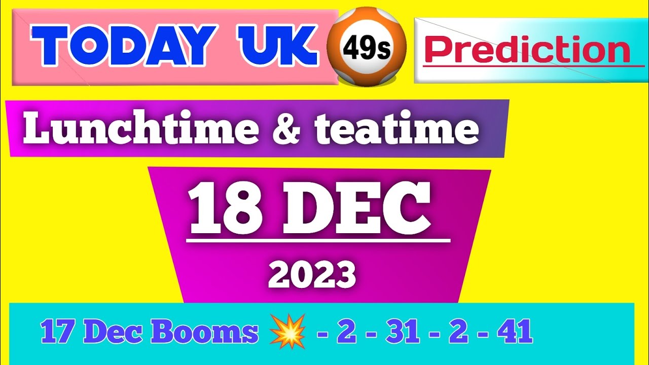 uk49s predictions for today 18 Dec 2023 | uk49 prediction today | uk49s ...