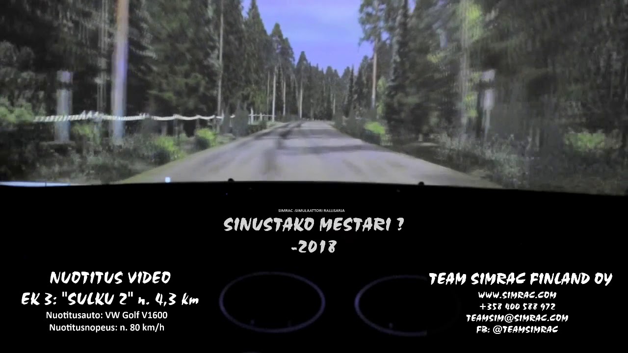 SIMRAC Sinustako Mestari?! -2018: EK 3 Nuotitus - YouTube