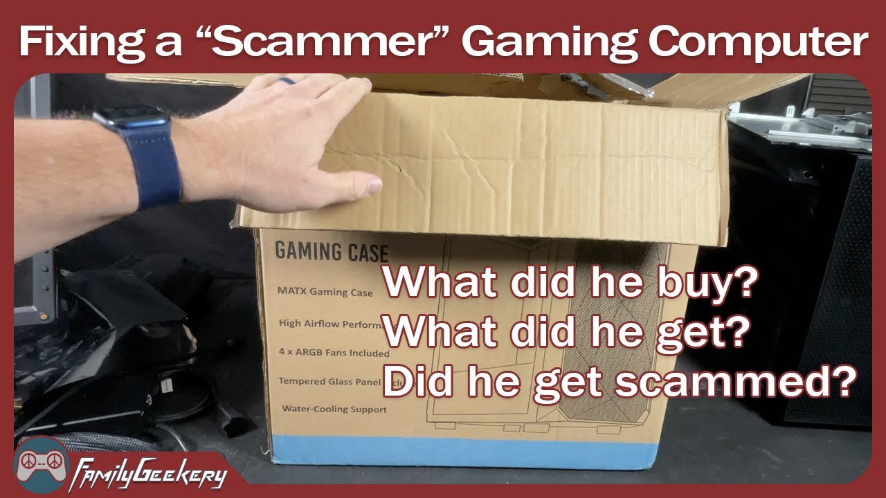 Fixing a Gaming Computer for A Guy Who Got "Scammed" - YouTube