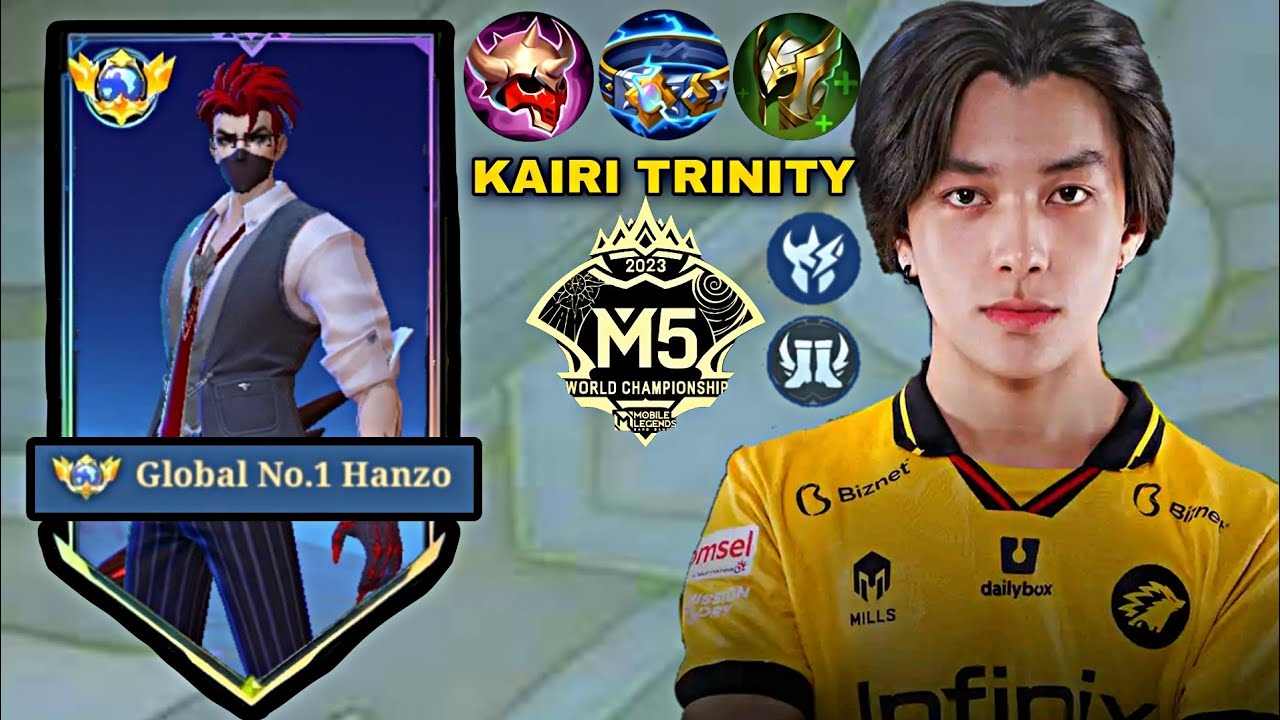 M5 HANZO ONIC KAIRI TRINITY TANK BUILD ( AUTO MVP) - MLBB - YouTube