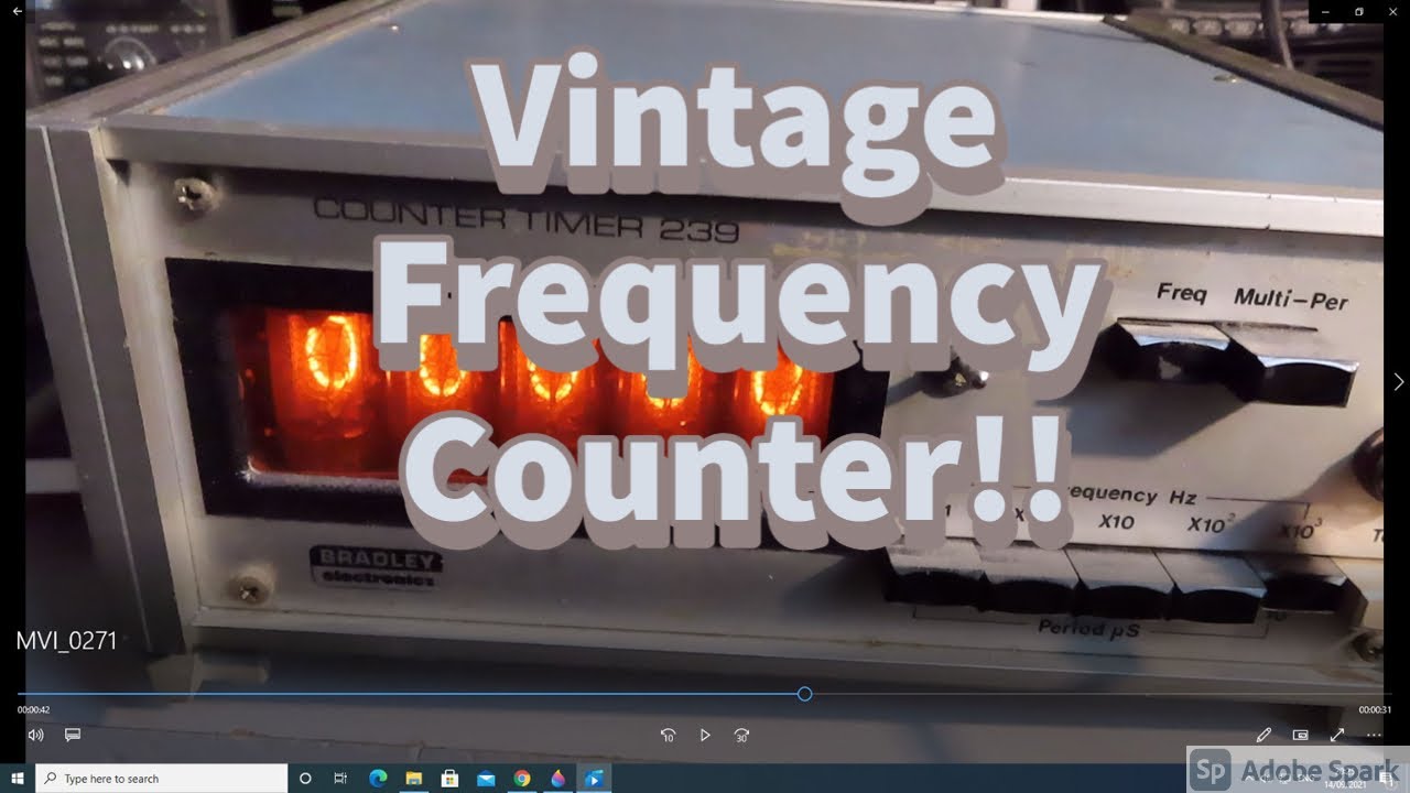 A look at a Vintage Frequency counter - YouTube