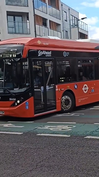 Go-Ahead London SEe260 LG73FZM Enviro200EV BYD D8UR Route P12 at Queen's Rd Peckham Stn 04/05 ...